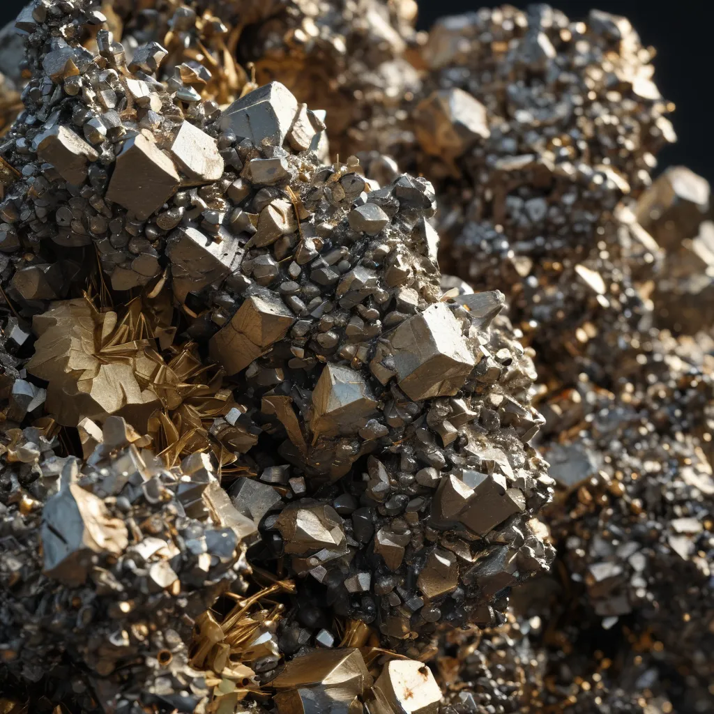 Exploring Pyrite Clusters: Nature's Metallic Marvels