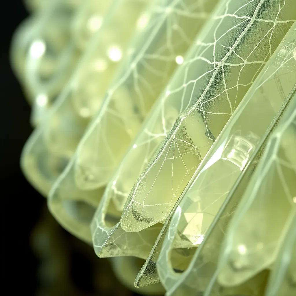 Exploring the Beauty of Light Green Crystals with White Lines