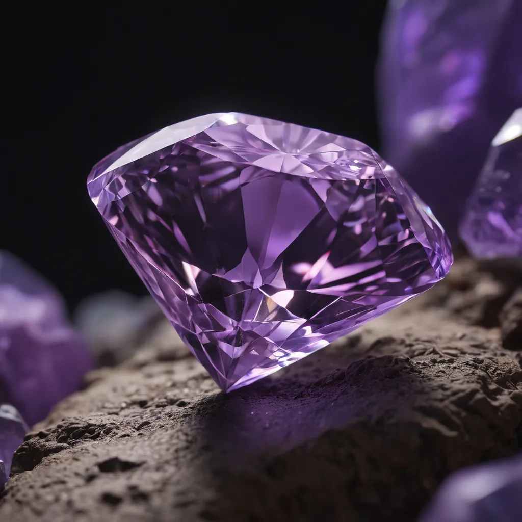 Diamonds and Ultraviolet Light: A Purple Glow